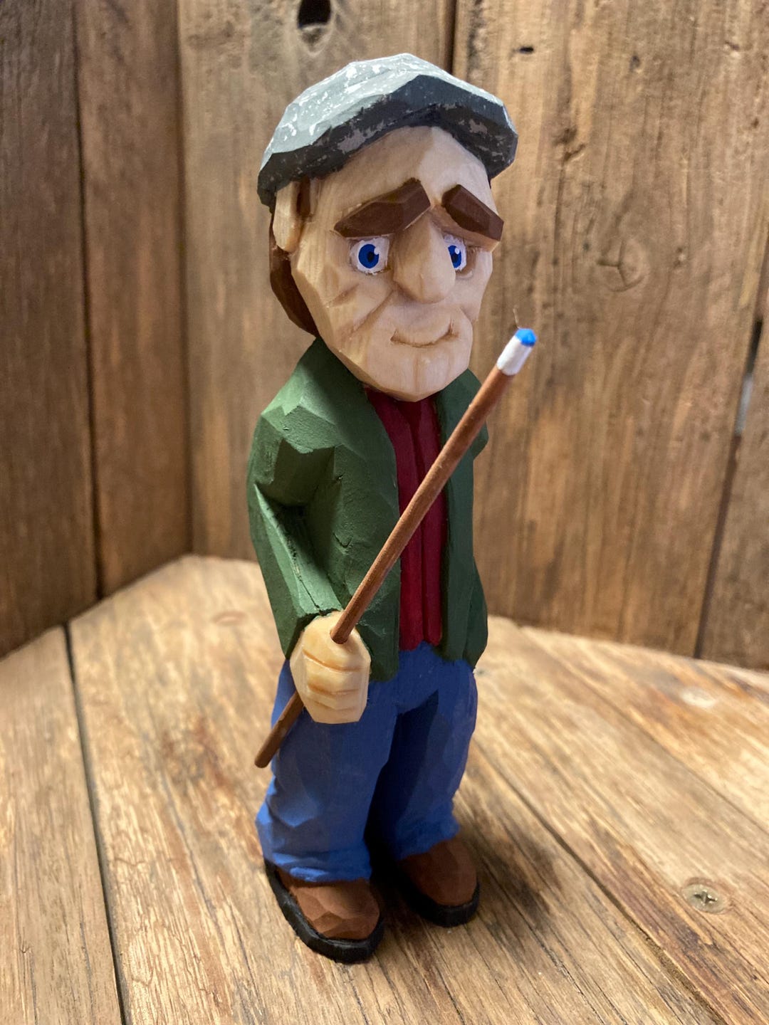 Pool Player Holding Cue, Pool Shark, Billiards Room Decor, Man Cave ...