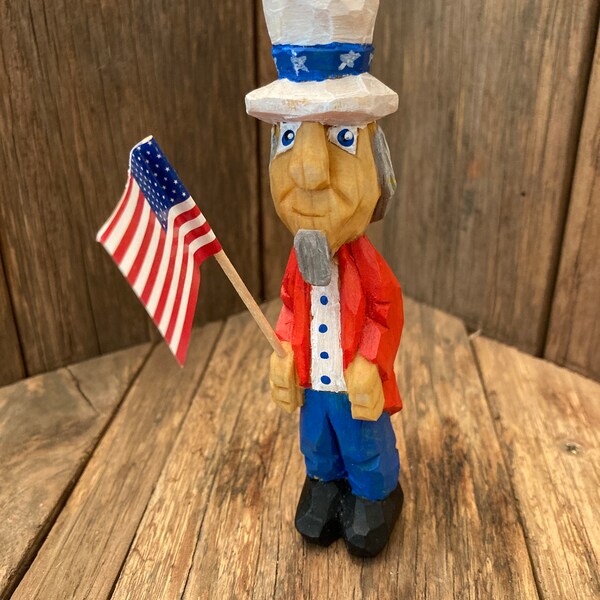 Wooden Uncle Sam - Etsy
