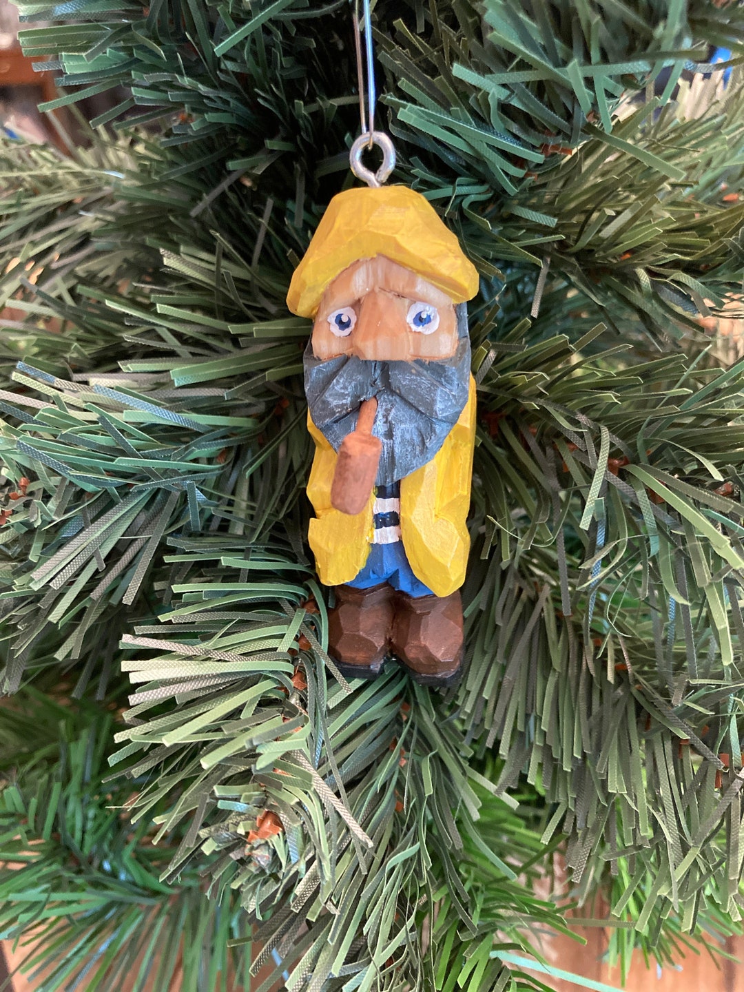 Old Salt Fisherman With Pipe Christmas Ornament Holiday - Etsy