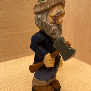 Lumberjack With Axe, Cabin Decor, Man Cave Decorations, Woodsy Decor ...