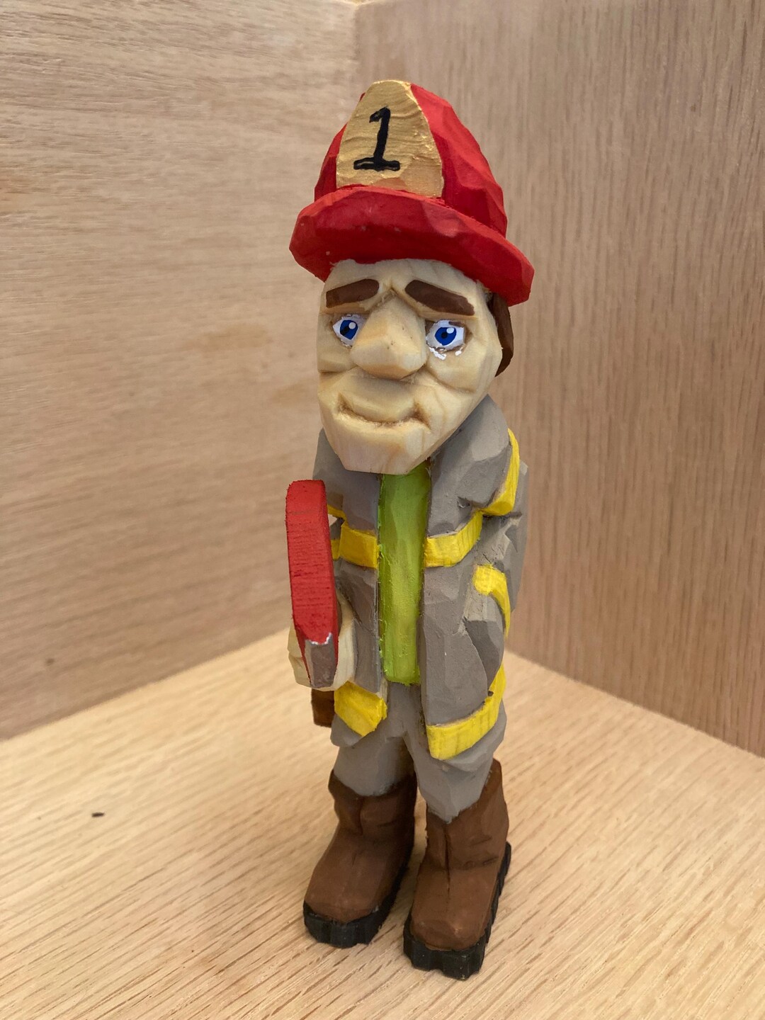 Firefighter With Axe, Fireman Gift, Fireman Decor, Firefighter Office ...