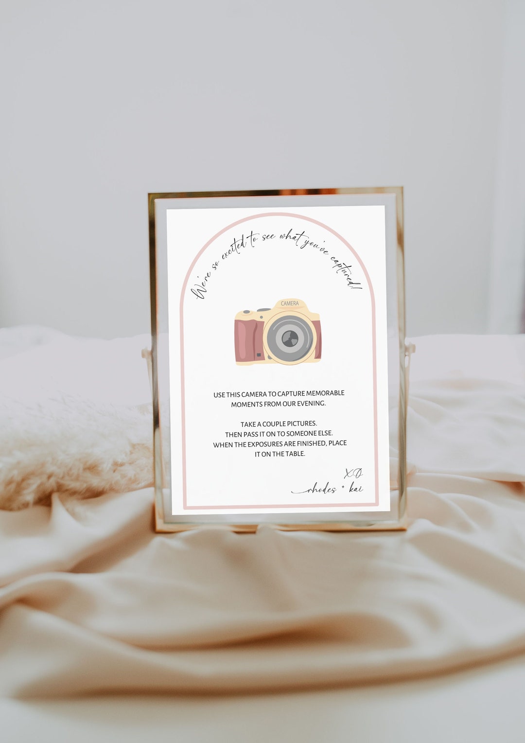 Arch Wedding Sign, 5x7", 4x6", 8x10" | Modern Wedding Sign Canva ...