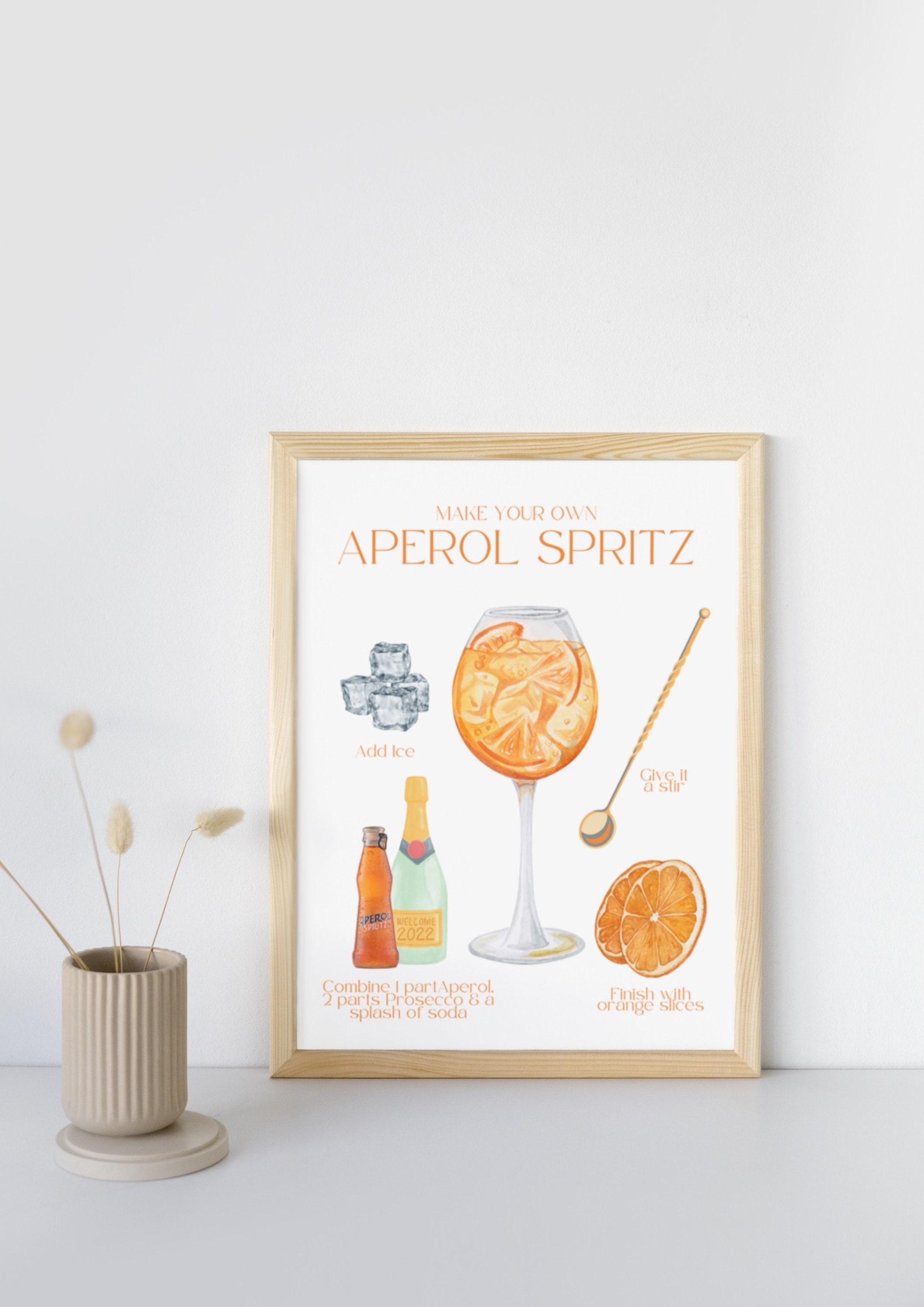 Aperol Spritz Bar Schild Machen Sie Ihren eigenen Cocktail Aperol ...