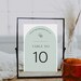 Pastel Green Table Numbers Sign Template Modern Wedding Sign - Etsy