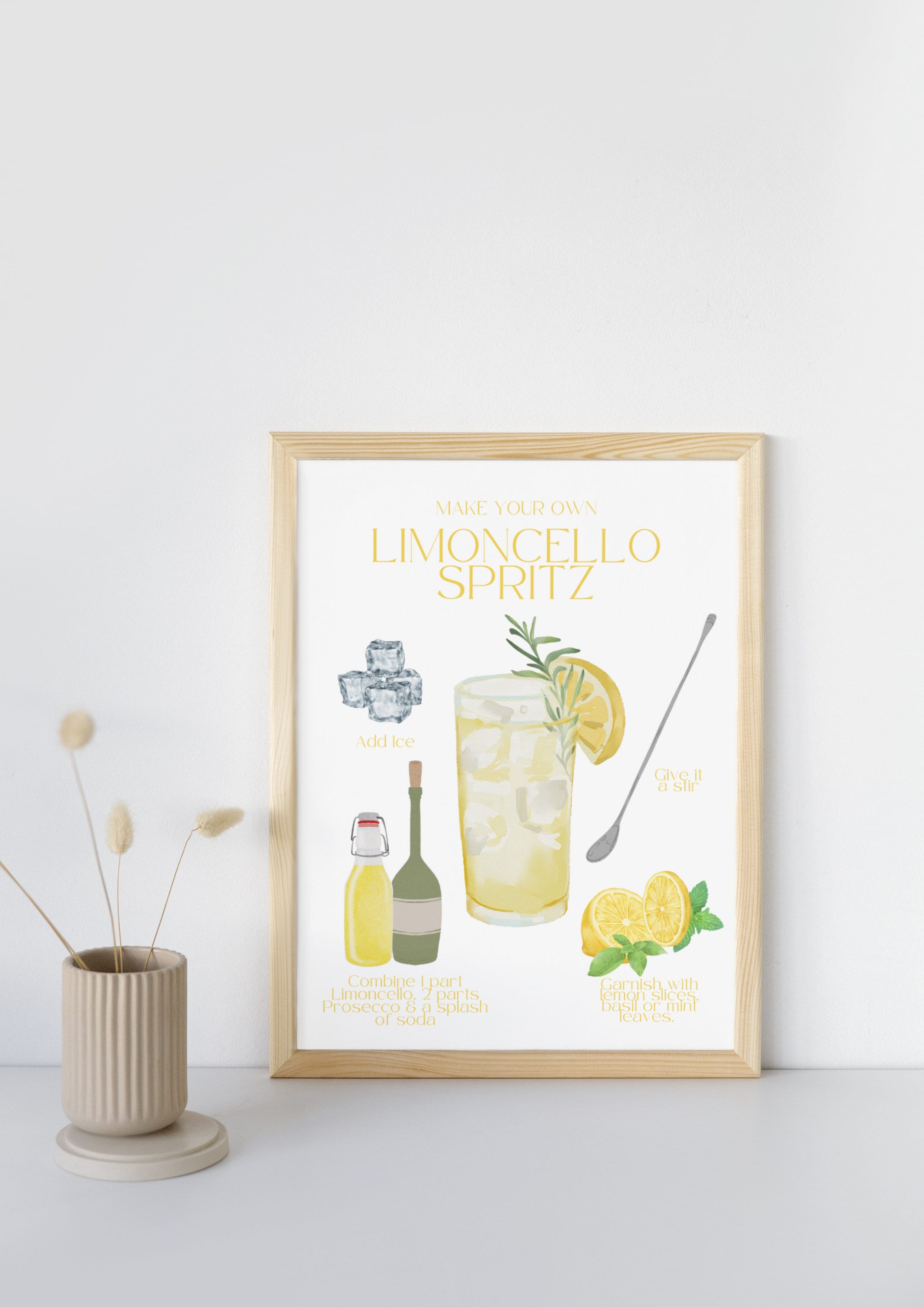 Limoncello Spritz Bar Sign Make Your Own Cocktail Limoncello Spritz ...
