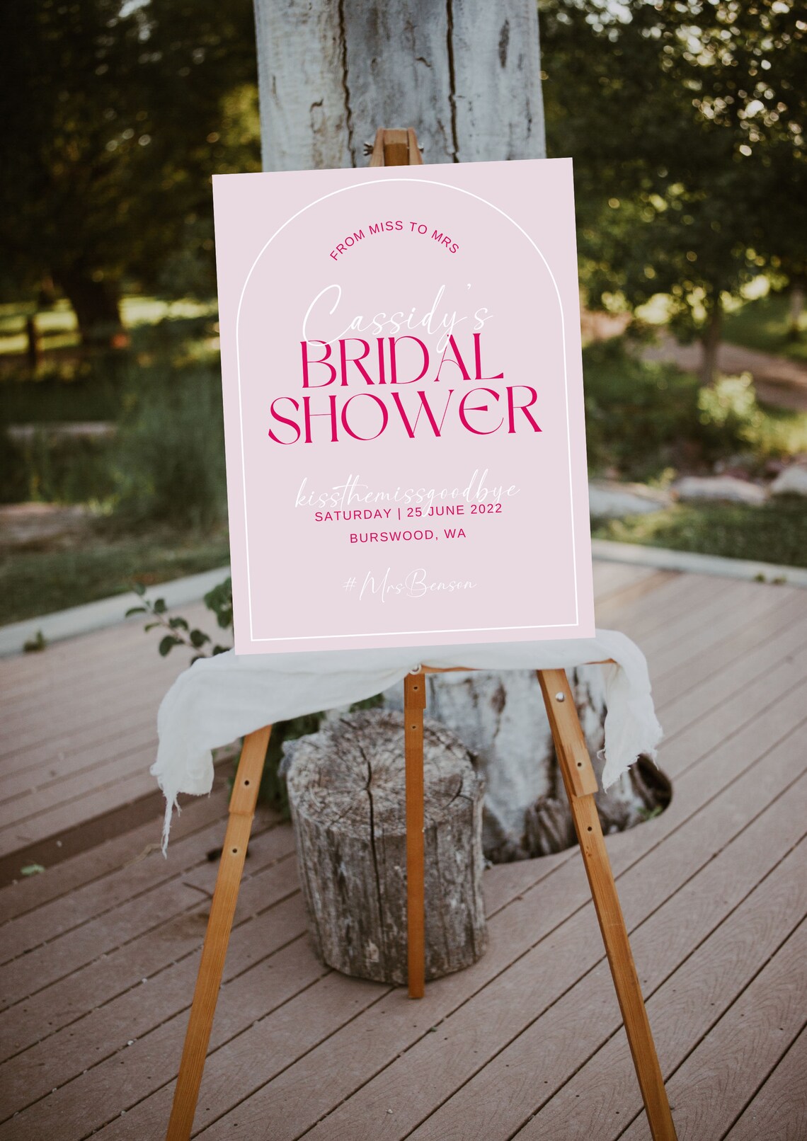 Pink Bridal Shower Sign Printable Bridal Shower Welcome Sign - Etsy