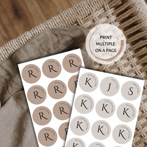 Round Place Cards | Wedding Place Card Template | Circle Escort Cards ...