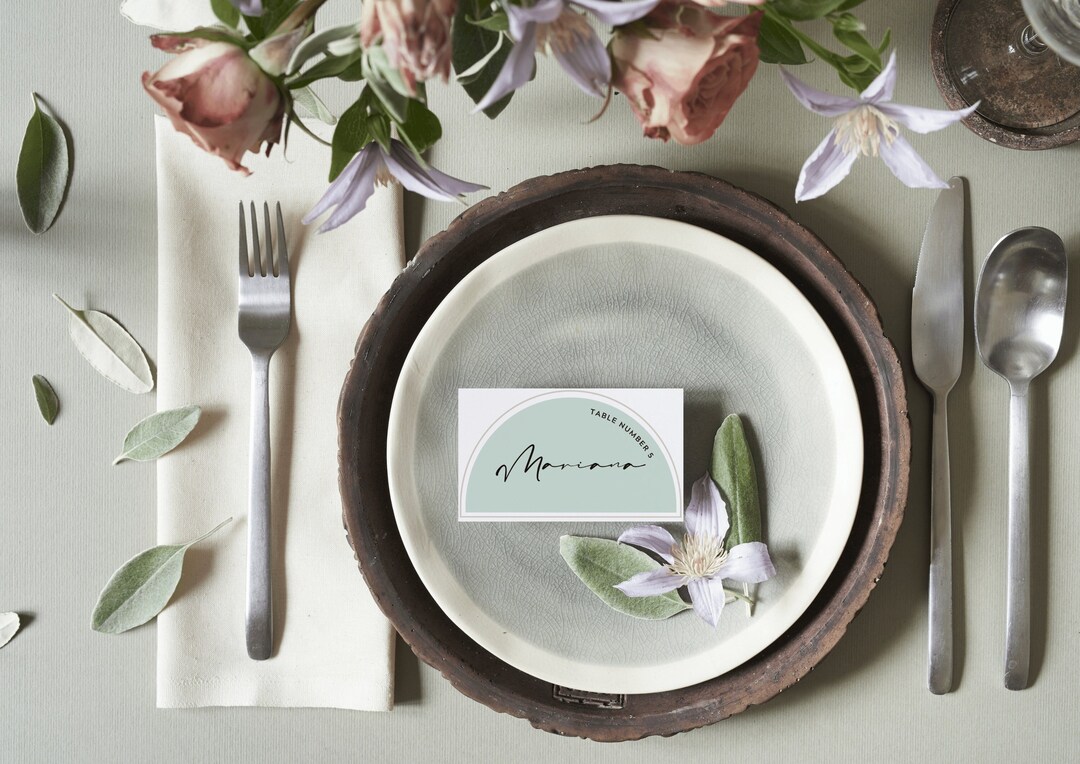 Arch Place Cards | Pastel Wedding Place Cards | Name Cards Wedding ...