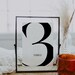 Modern Table Number Template Table Number Sign Minimal Wedding Table ...