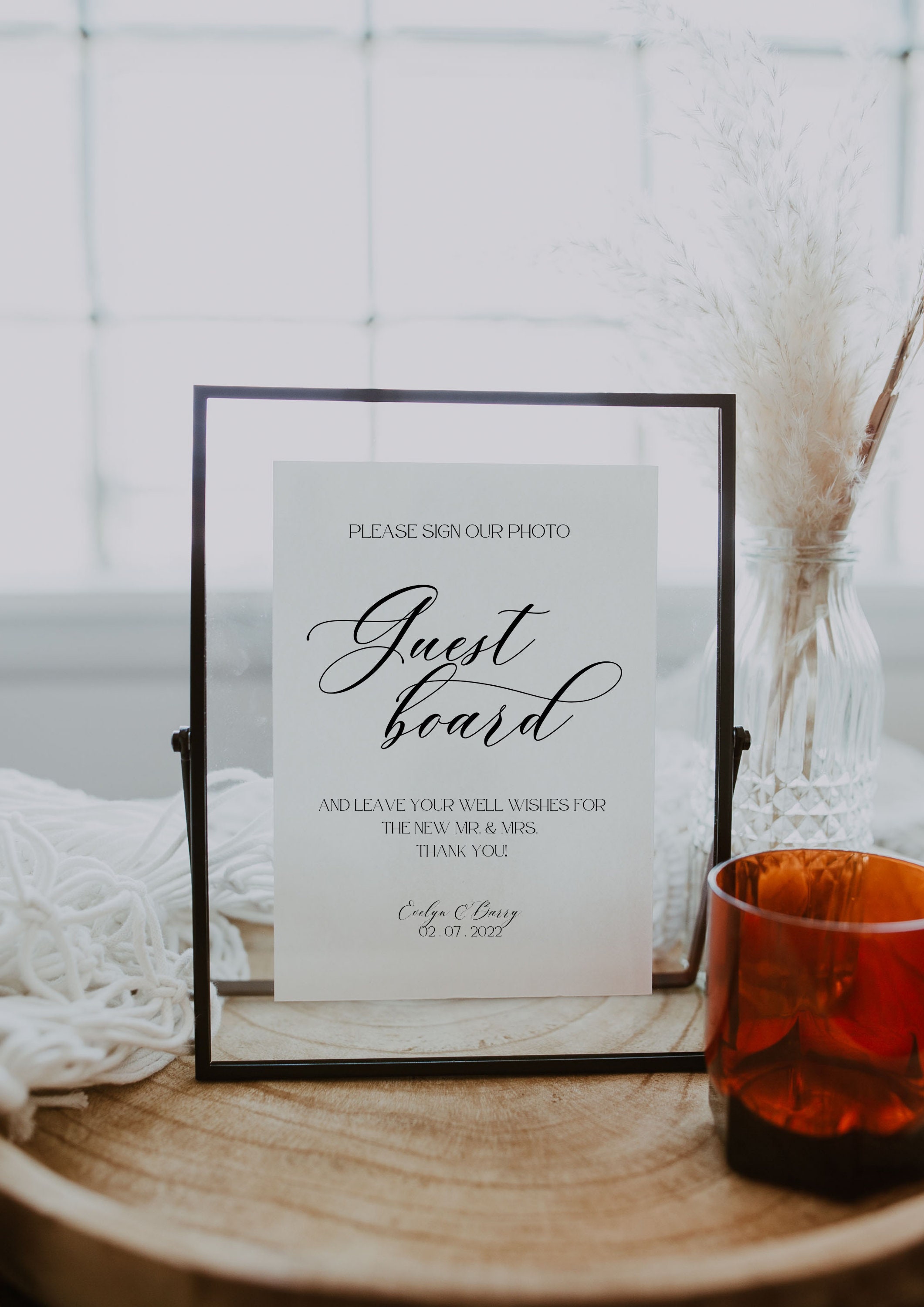 Please Sign Our Guest Board Wedding Guest Board Sign - Etsy