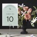 Pastel Green Table Numbers Sign Template Modern Wedding Sign - Etsy