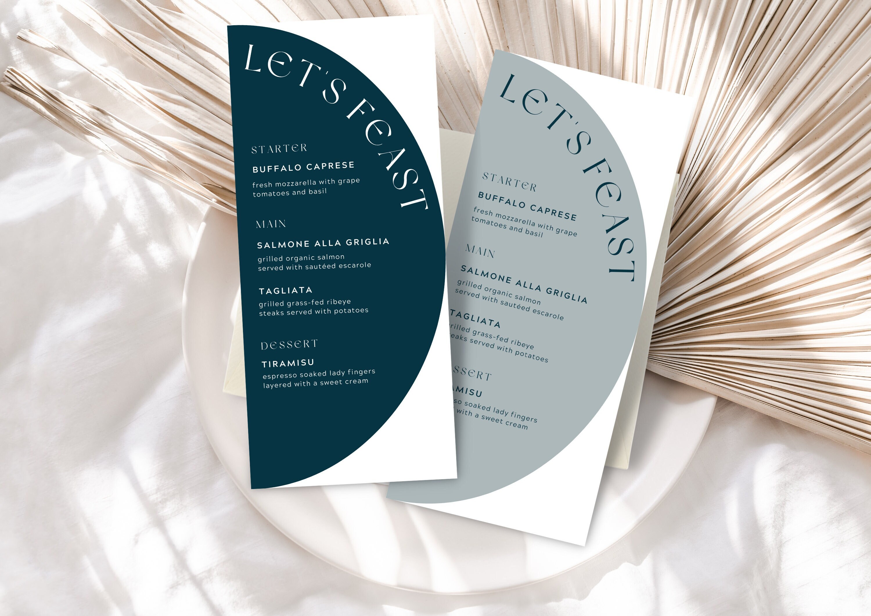 Deep Teal Printable Menu Card Arch Menu Template Wedding - Etsy
