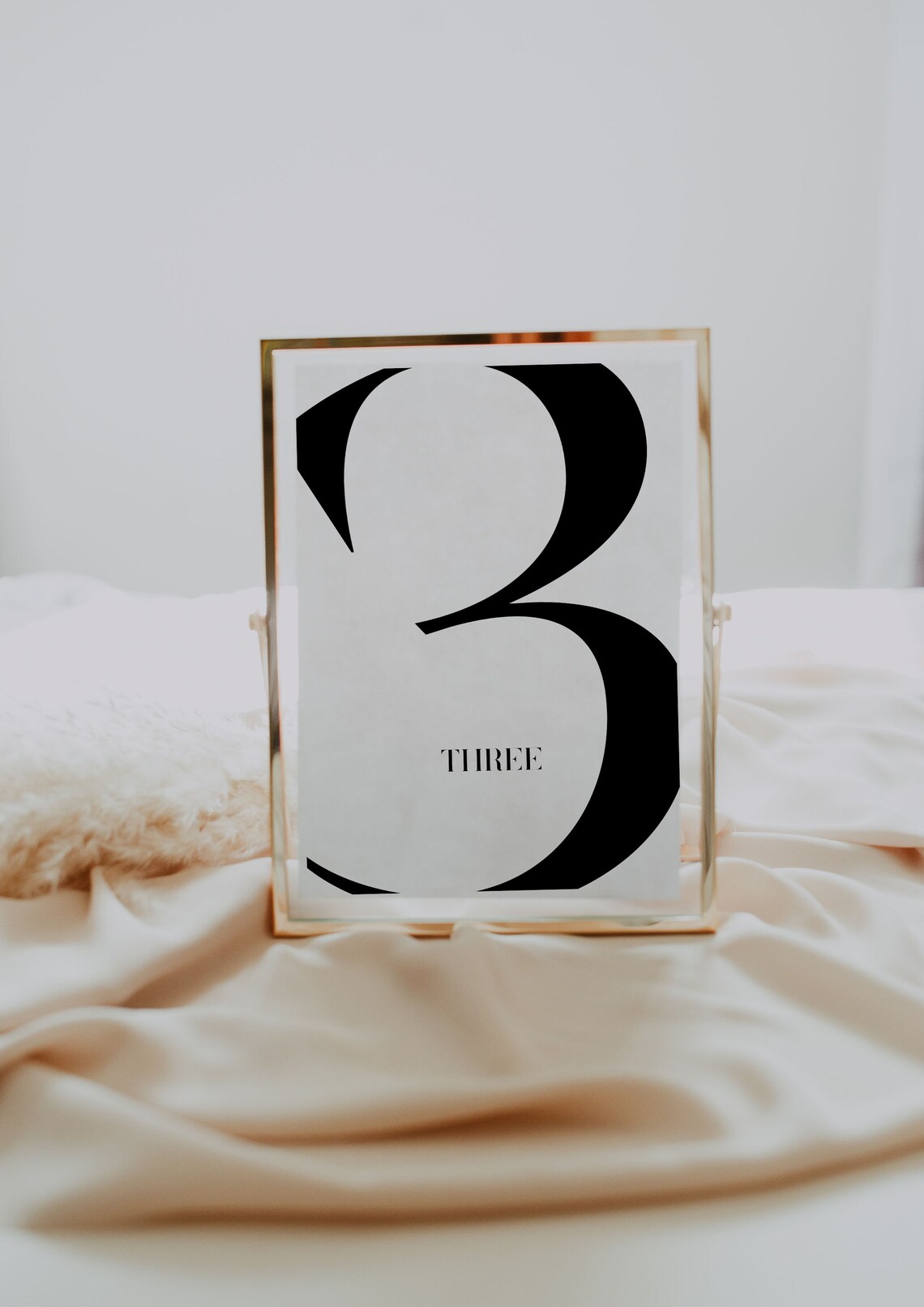 Modern Table Number Template Table Number Sign Minimal - Etsy
