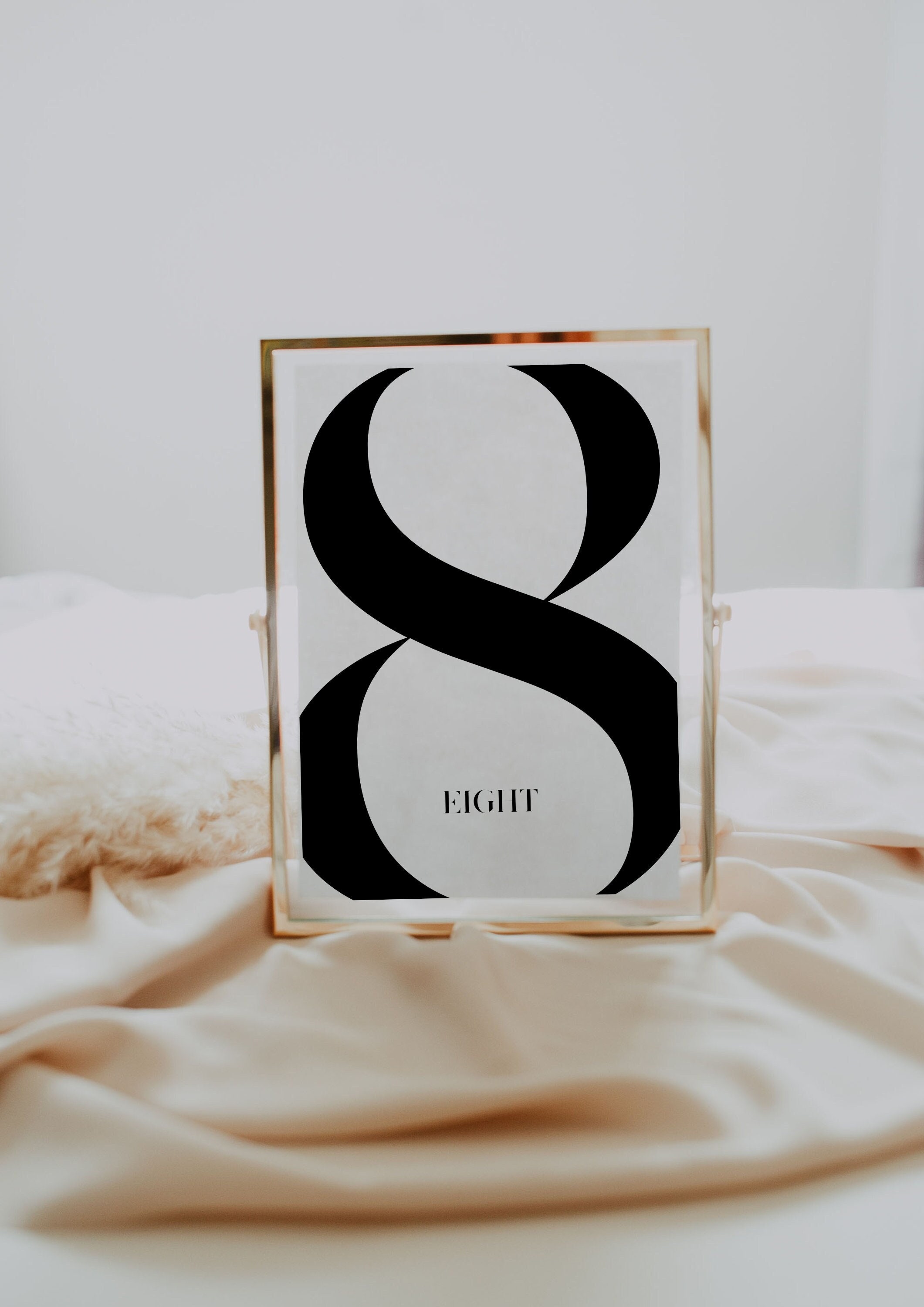 Modern Table Number Template Table Number Sign Minimal Wedding Table ...