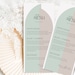 Half Arched Menu Template | Editable Pastel Wedding Menu | Half Arch ...