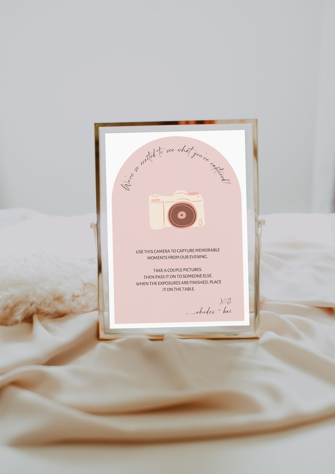 Arch Wedding Sign, 5x7", 4x6", 8x10" | Modern Wedding Sign Canva ...