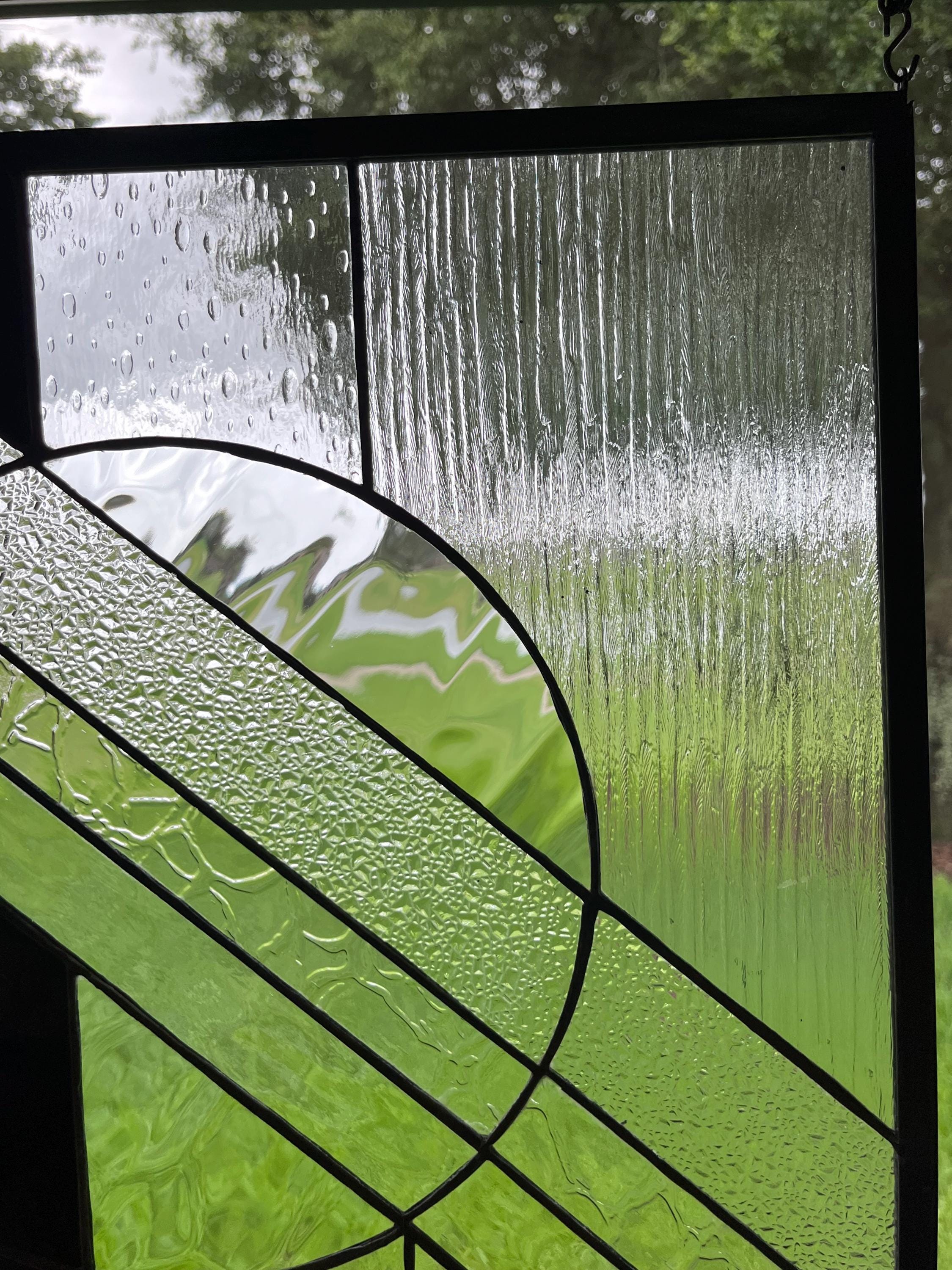 Contemporary Textured Glass in a Unique Design and Accented With a ...