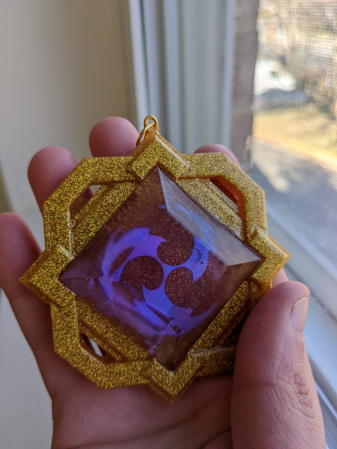 Resin Electro Vision Liyue Keychain - Etsy