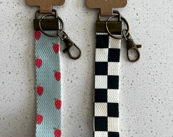 Tribal Print Webbed Canvas Wrist Keychain Lanyard Custom Lanyard Key ...