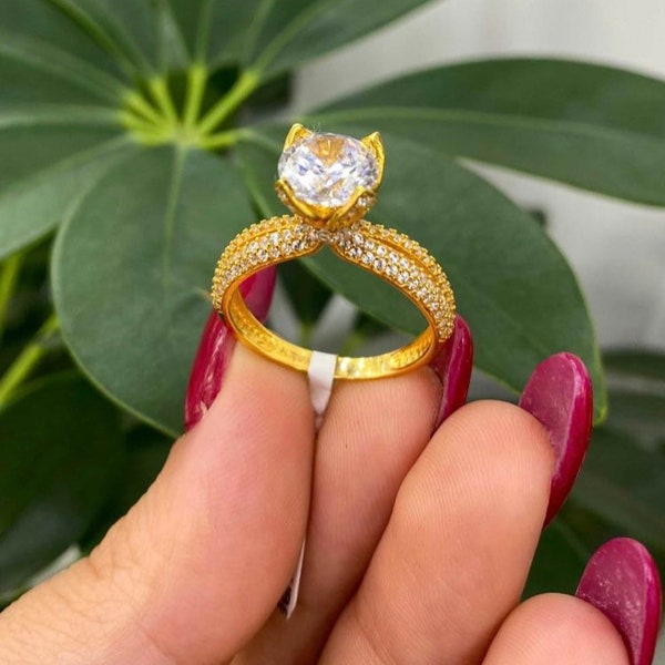 22k Gold Ring - Etsy