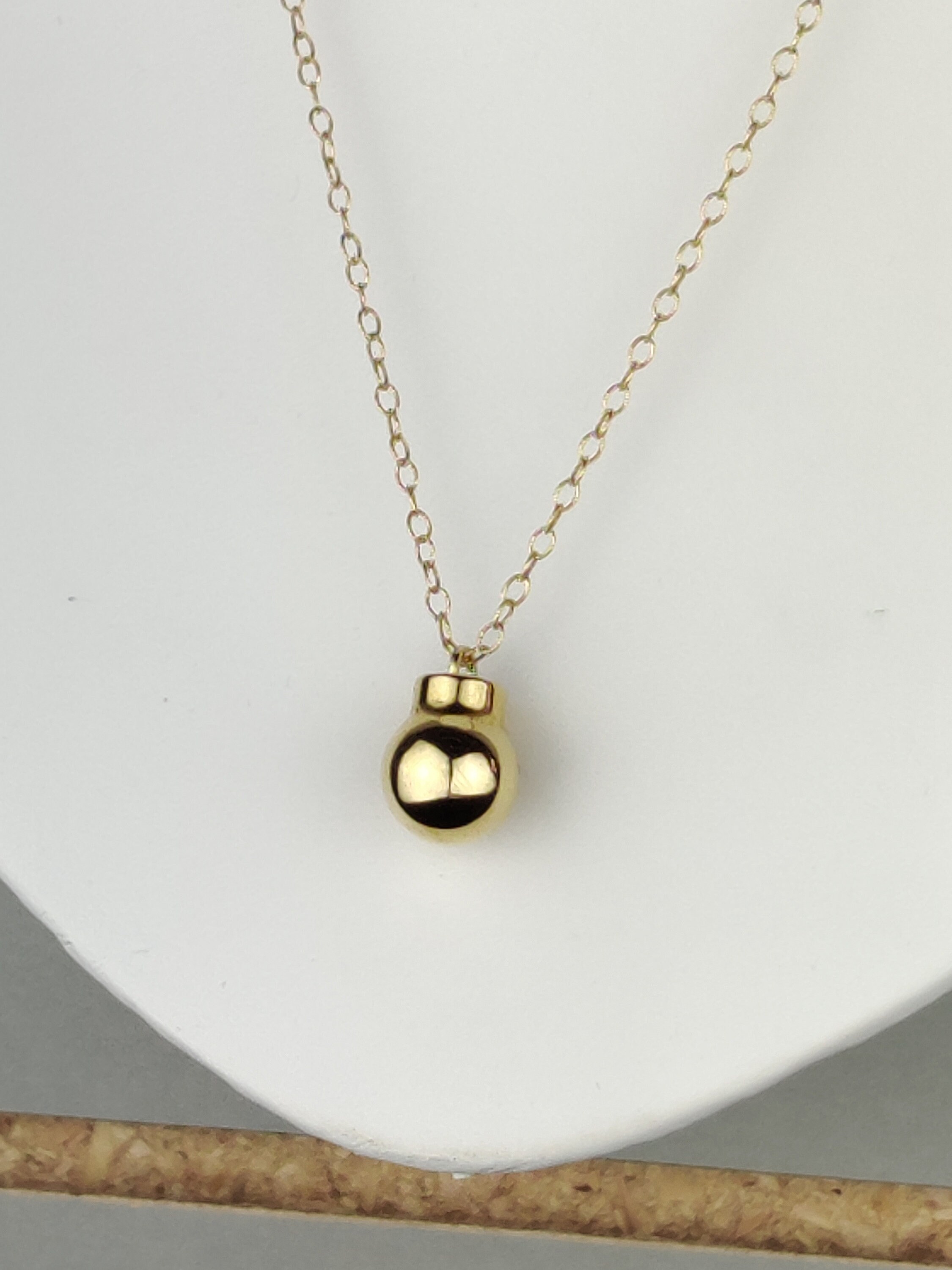 Nitro Pill Pendant Necklace, Polished Brass, Waterproof Pillbox ...