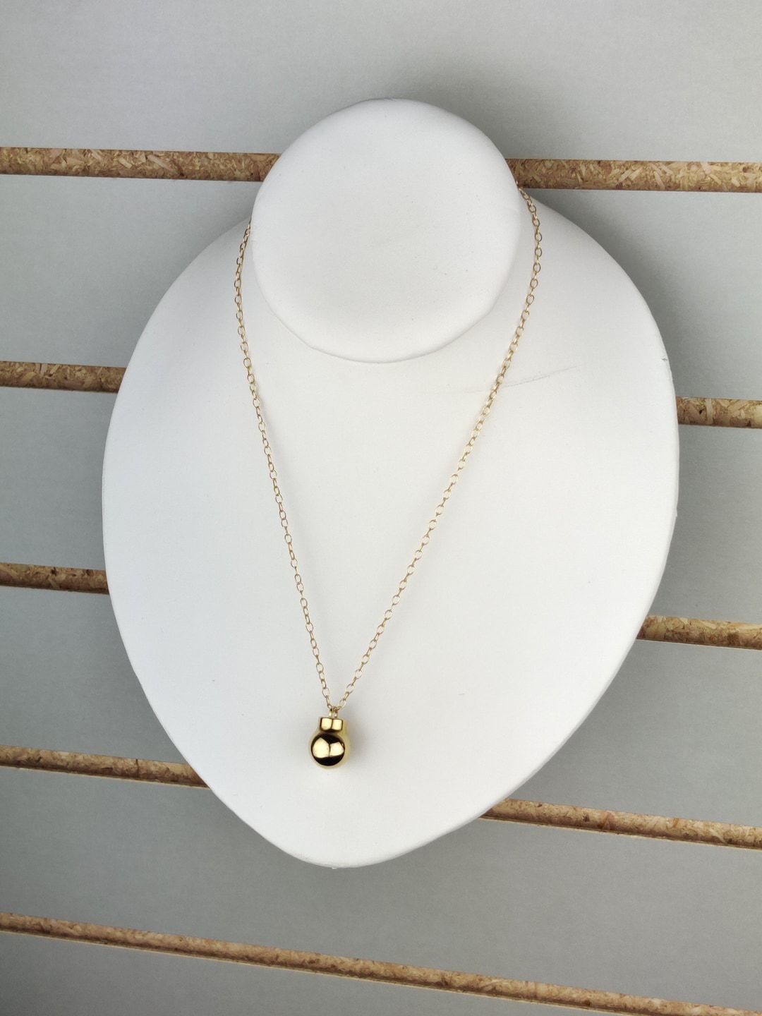 Nitro Pill Pendant Necklace, Polished Brass, Waterproof Pillbox ...