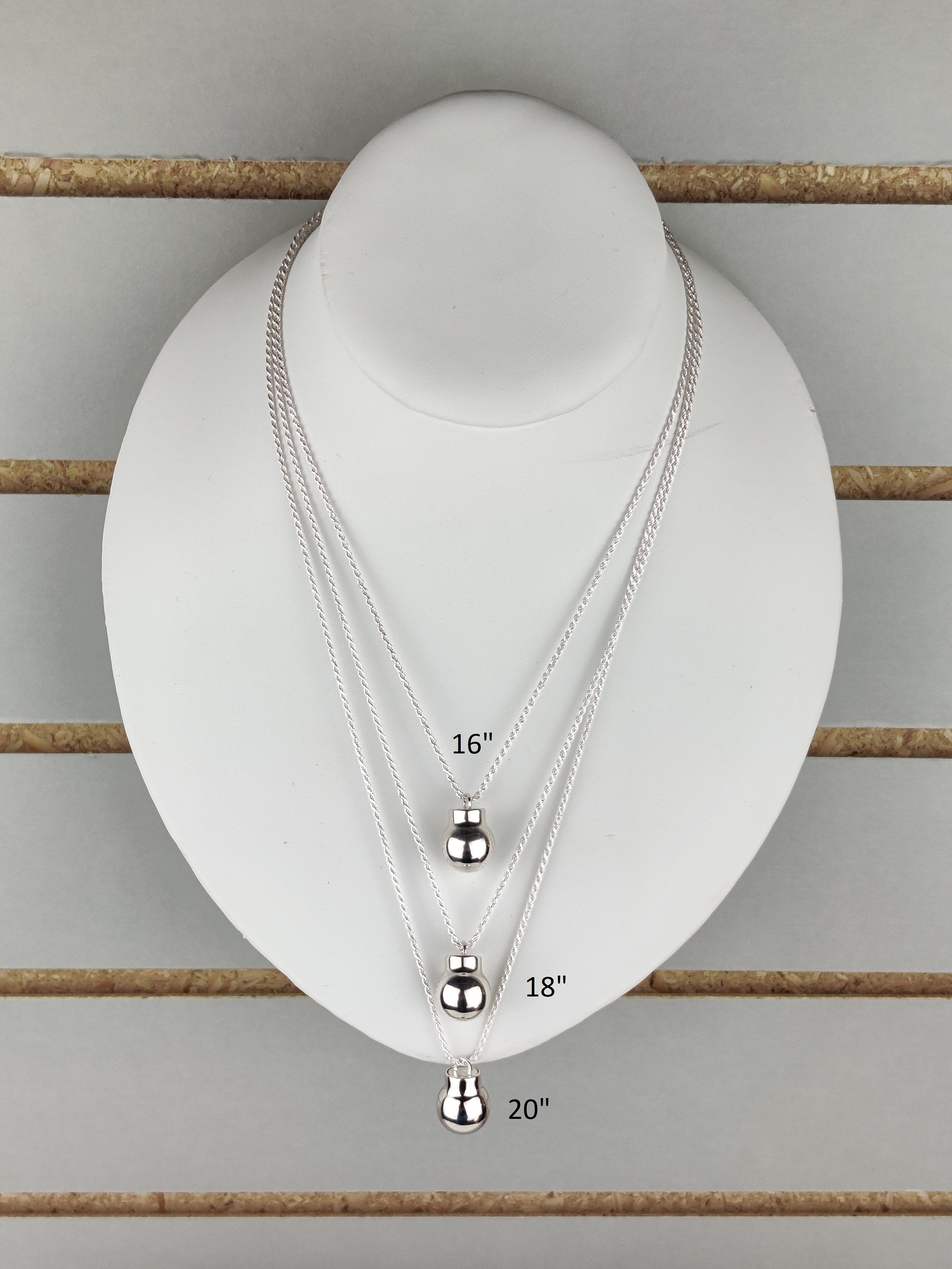 Nitro Pill Pendant Necklace, Polished Solid Sterling Silver, Waterproof ...