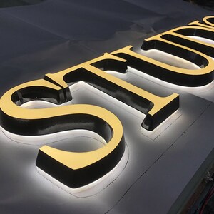 Outdoor Metal Sign, Exterior Signage, Office Sign for Wall, Outdoor Led ...