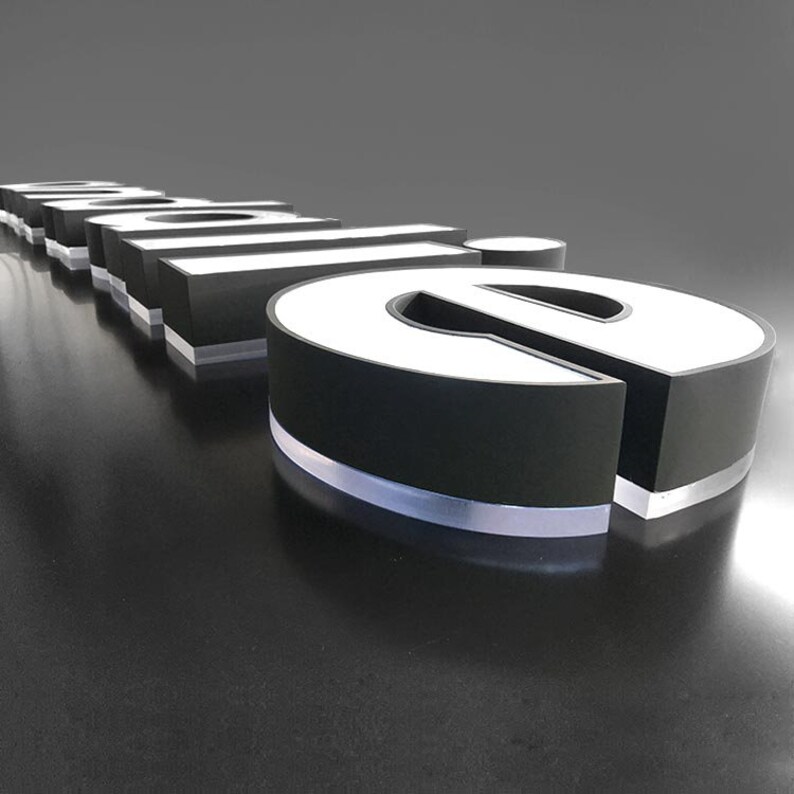 Custom Business Sign 3d LED Signs Logo Light Sign Backlit - Etsy