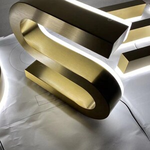 Led Letter Light, Store Front Sign, Metal Letter, Store Signage, Metal ...