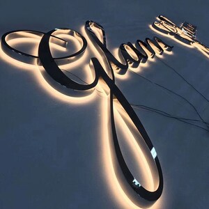Led Letter Light, Store Front Sign, Metal Letter, Store Signage, Metal ...