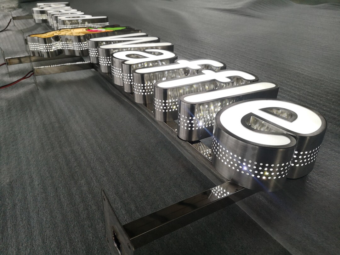 Letras de letreros comerciales letras 3d señalización - Etsy España