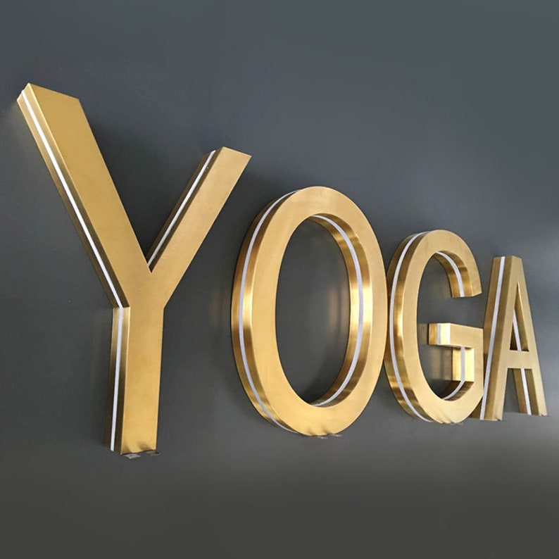 Custom Business Sign 3d LED Signs Logo Light Sign Backlit - Etsy