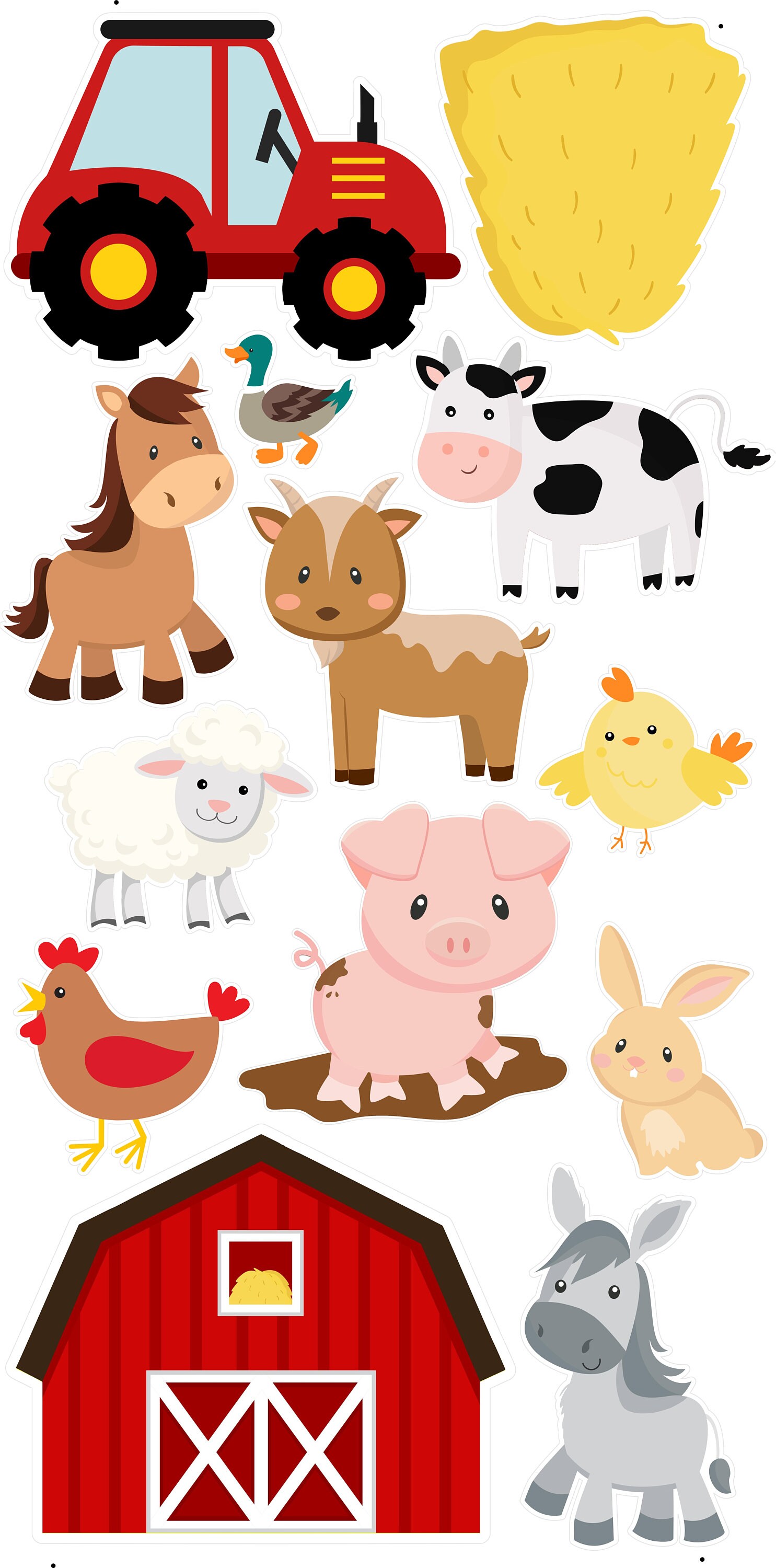 The Farm Yard Cards - Etsy