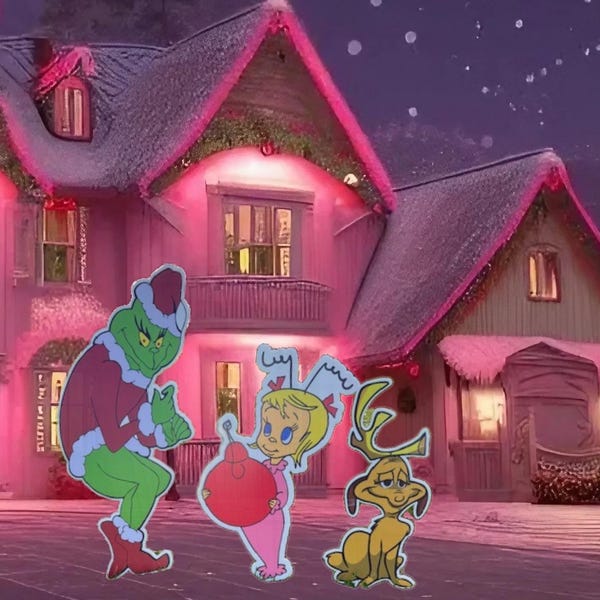 Grinch Yard Art - Etsy