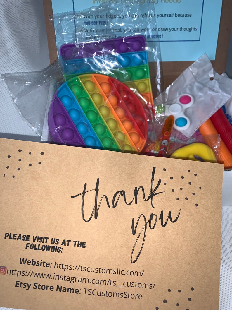 CHILL BOX Stress and Anxiety Relief Box Mental Health-kids & | Etsy