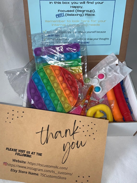 CHILL BOX Stress and Anxiety Relief Box Mental Health-kids & - Etsy
