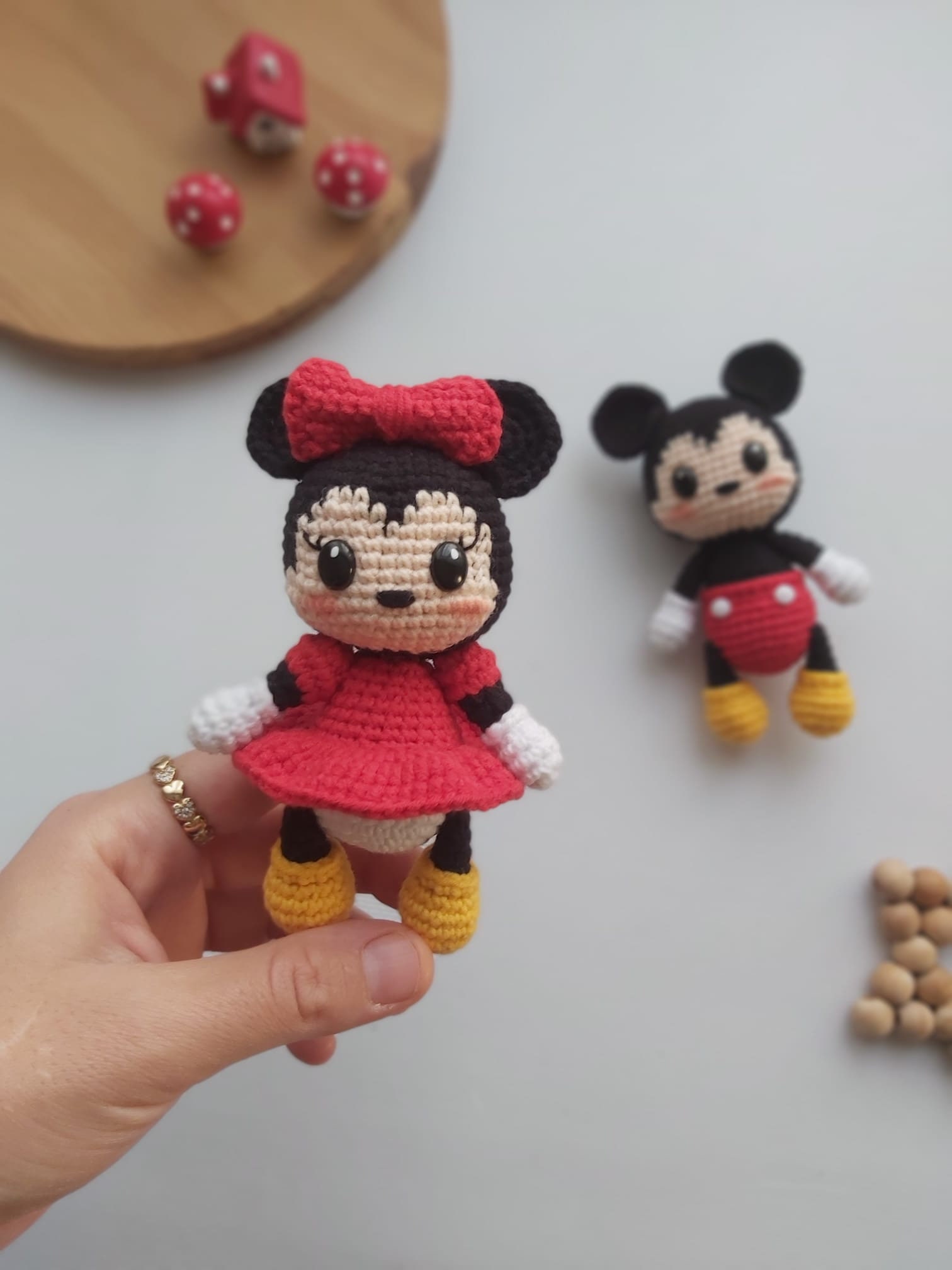 Mickey and Minnie Mouse English Pattern - Etsy