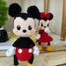 Mickey and Minnie Mouse Large Size English Pattern - Etsy