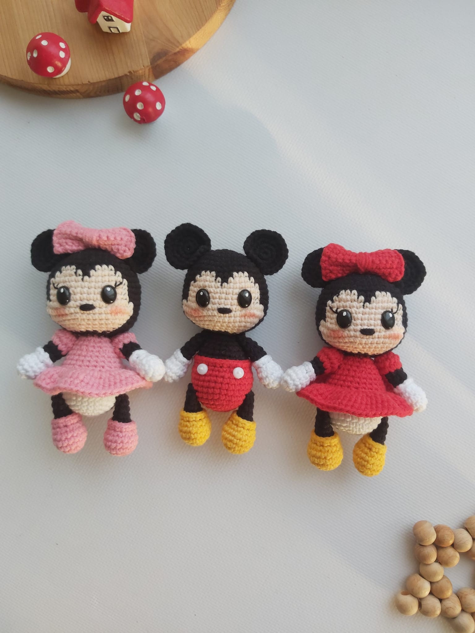 Mickey and Minnie Mouse English Pattern - Etsy