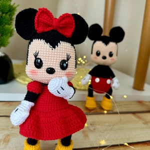Mickey and Minnie Mouse Large Size English Pattern - Etsy