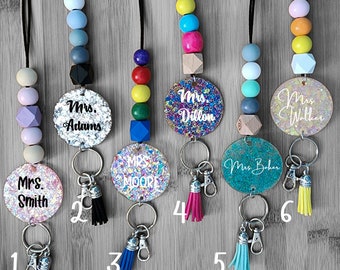 Beaded Id Badge Lanyard - Etsy
