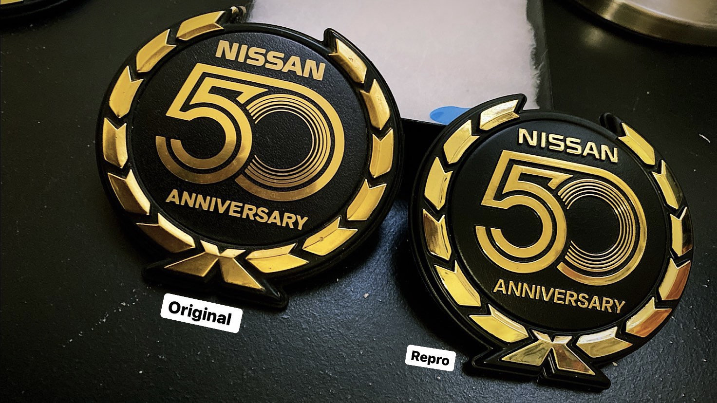 Reproduction of the Nissan 50th Anniversary Badge 300zx - Etsy