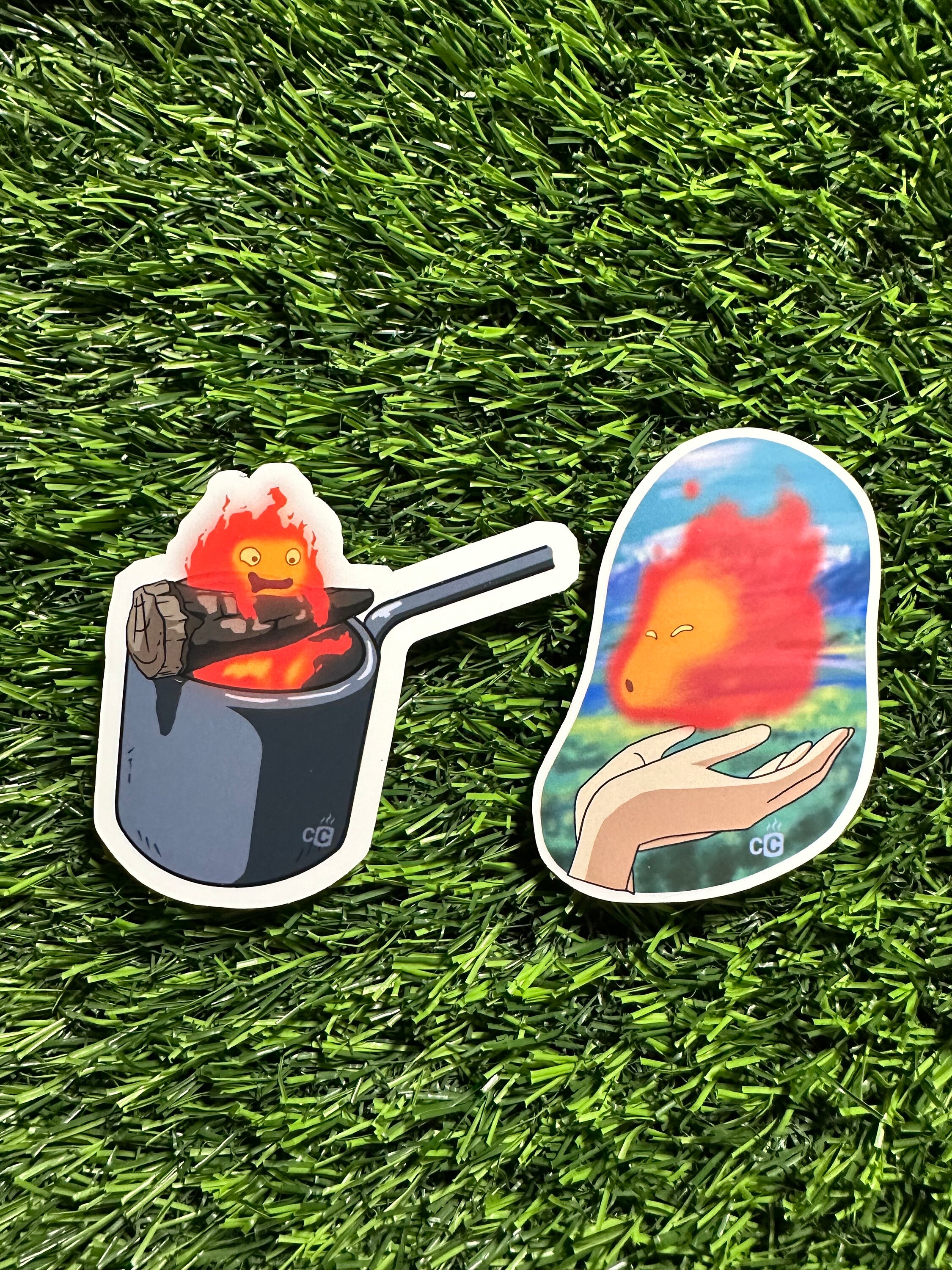 Calcifer Sticker Combo Studio Ghibli Howls Moving Castle Inspired ...