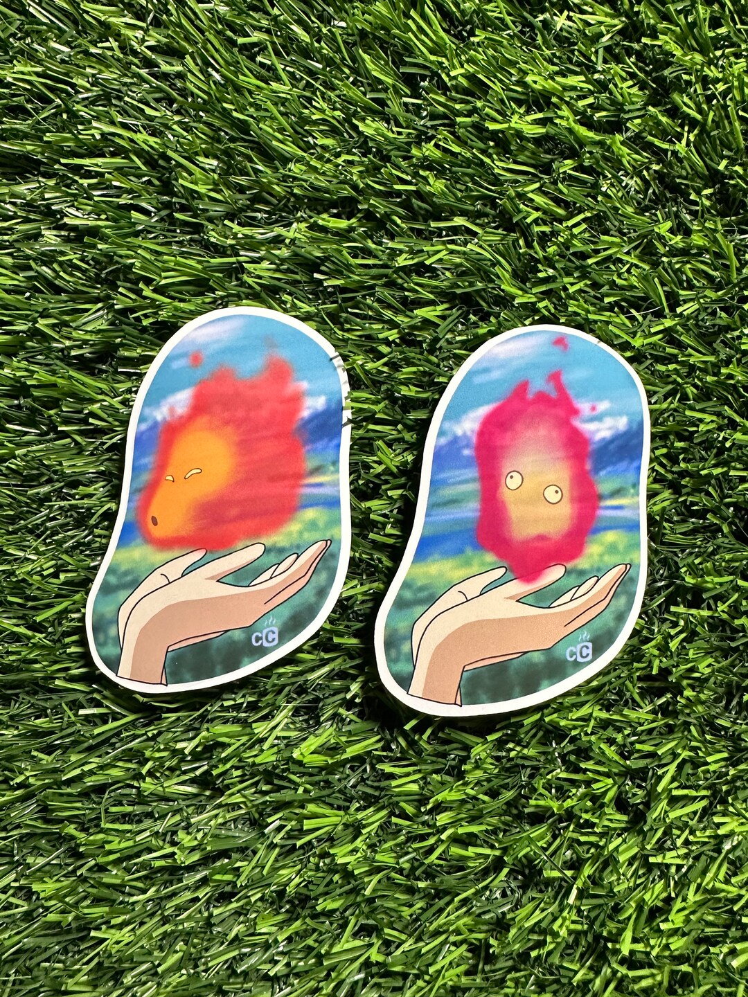Calcifer Sticker Combo Studio Ghibli Howls Moving Castle Inspired ...