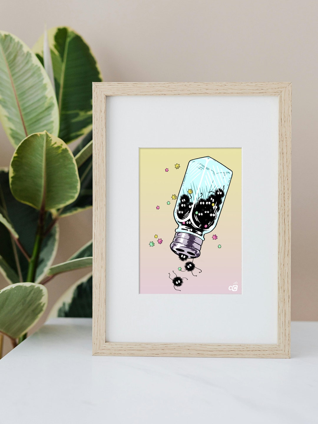 Soot Sprites Shaker Print 5x7 Studio Ghibli Spirited Away Inspired Soot ...