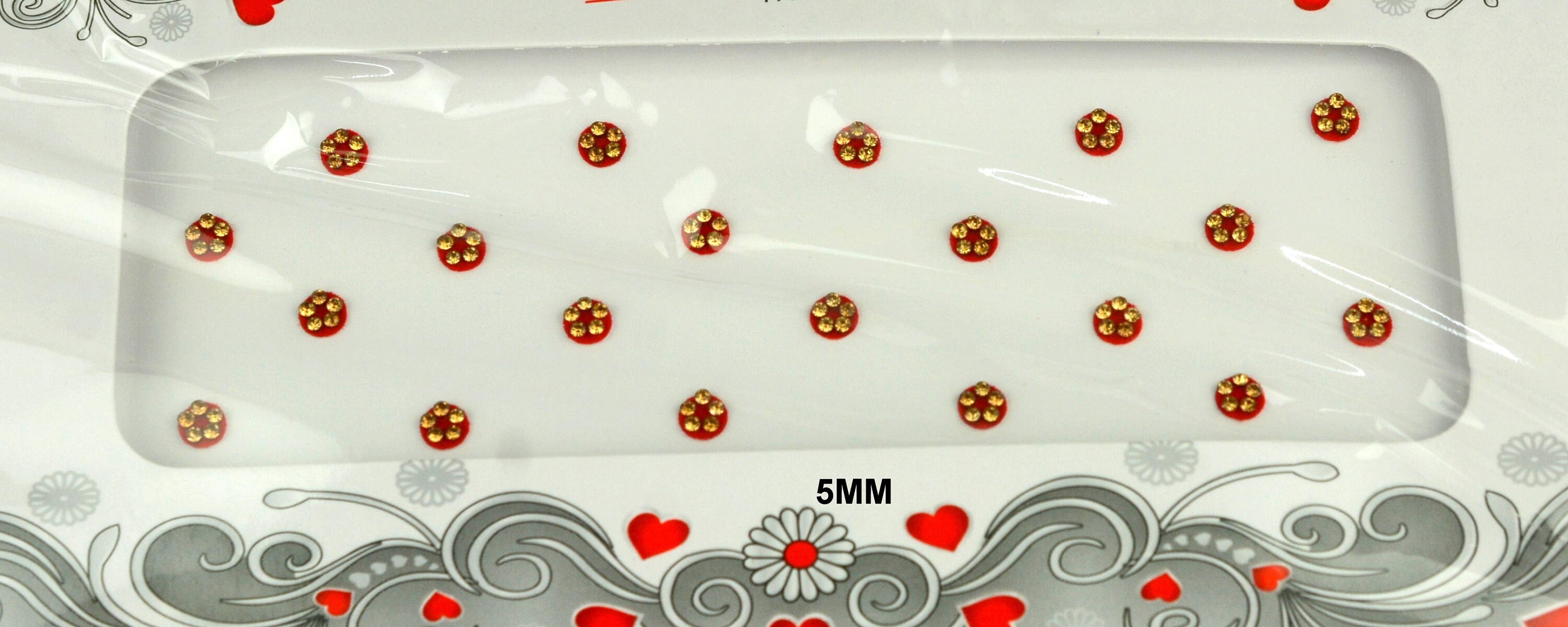 Premium Red Color Circle Gold Bindis Wedding Bindis Fancy - Etsy