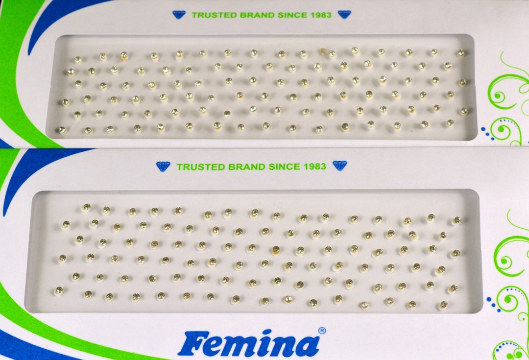 96 Pcs Stick on Nose Studs Diamond Bindi Pack, Halloween Fake Nose Stud ...