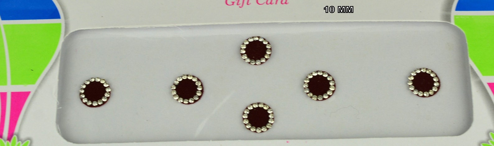 Maroon Color Circle Diamond Bindis Wedding Bindis Bridal - Etsy