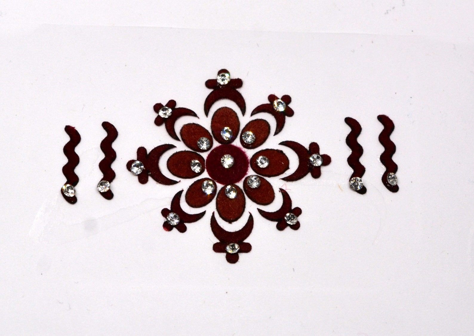 Crescent Moon Bindis, Maroon Bindis ,belly Dance Bindis, Fancy Shape ...